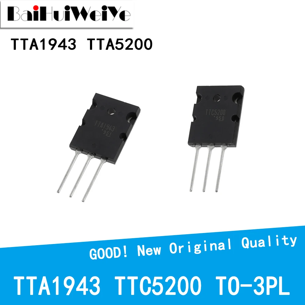 5PCS-LOT-TTA1943-TTC5200-2SA1943-2SC5200-TO-3PL-High-Power-Audio-Power-Amplifier-Transistor-Tube ...