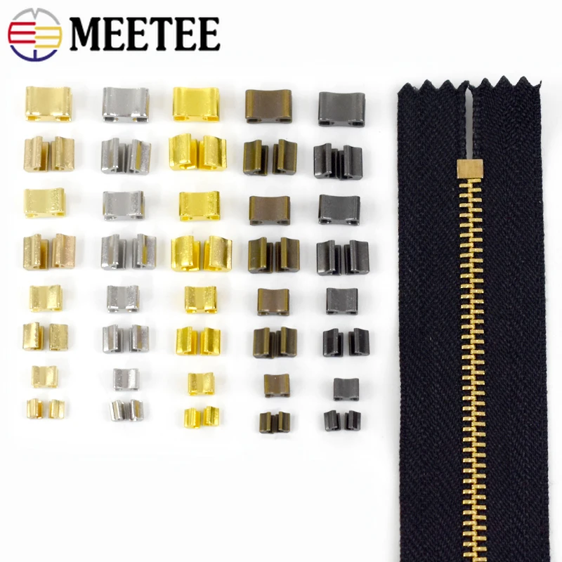 20sets Zipper Stopper Non-slip for 3# 5# 8# 10# Close-end Metal Zippers ...