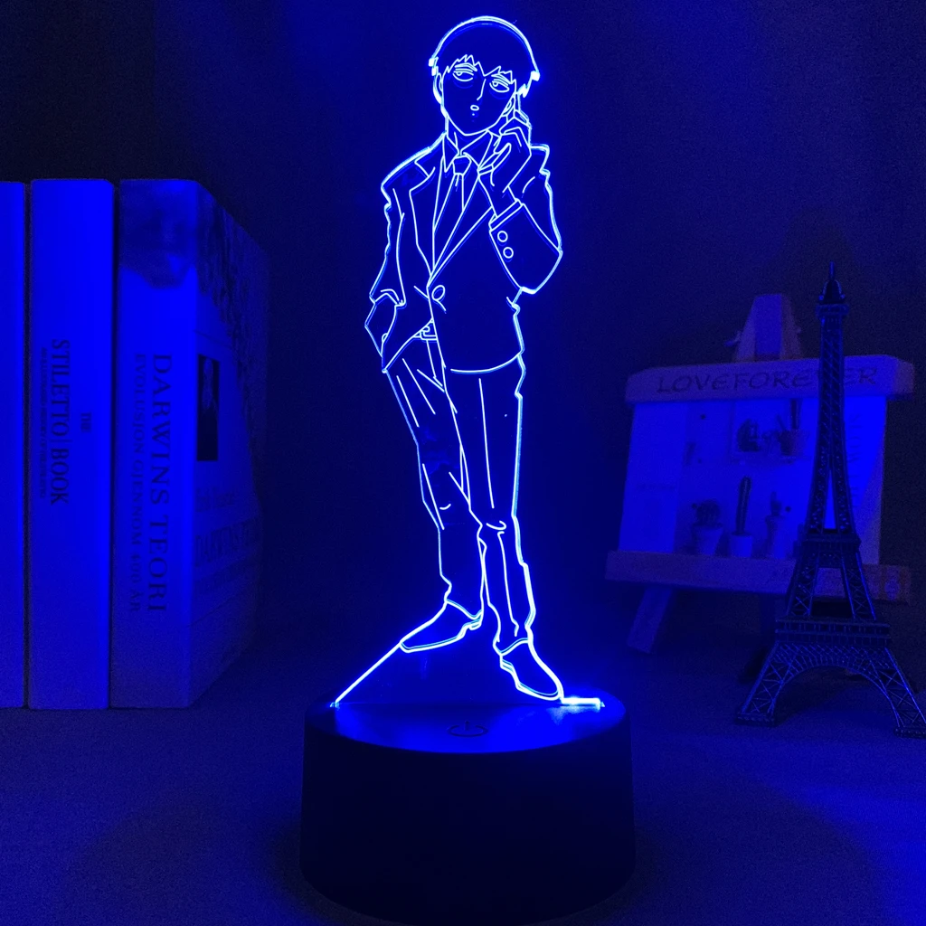 Luz Led de Anime Mob Psycho 100 Reigen Arataka para decoración de ...