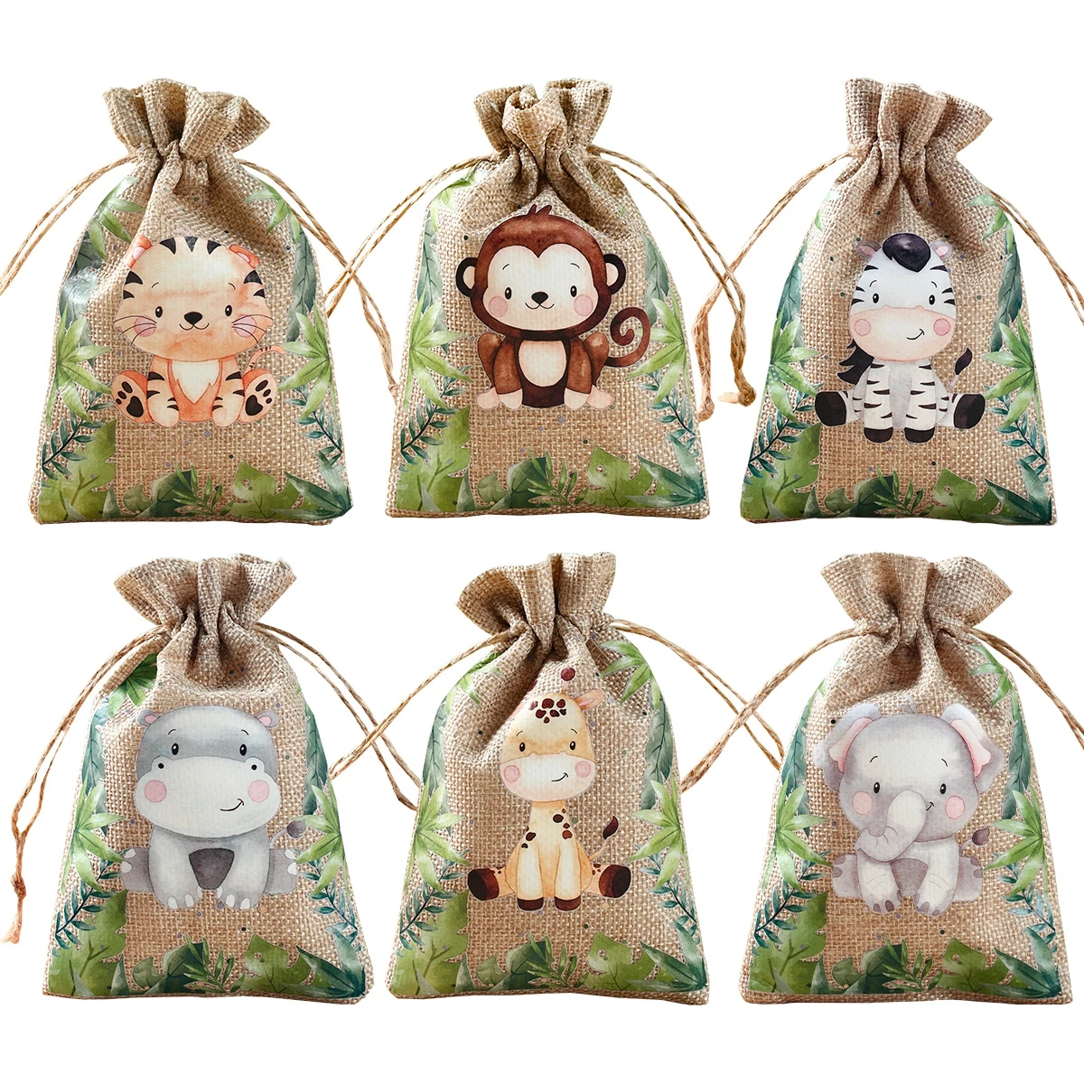 Jungle Animals Candy Bags Wedding Party Safari Birthday Party ...