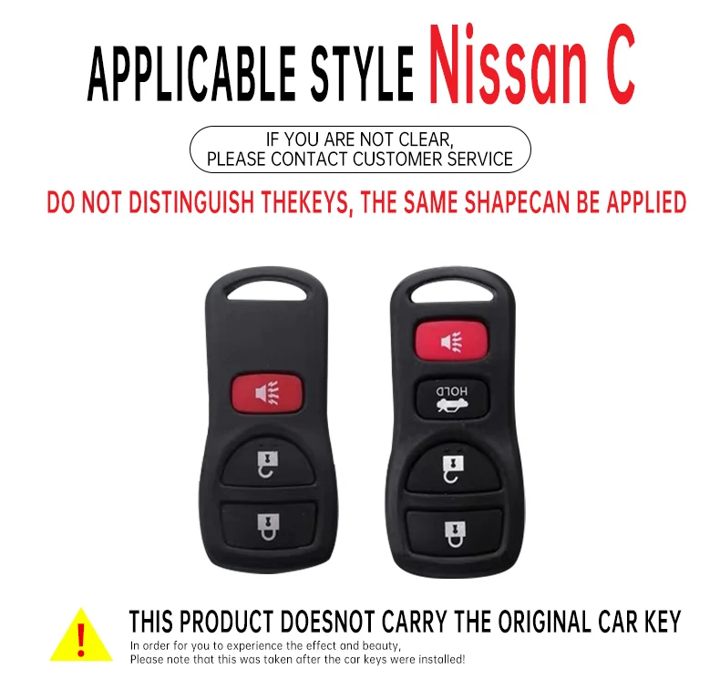 Car Key Cover Case For Nissan Tiida Sentra X-trail T30 Altima Frontier ...