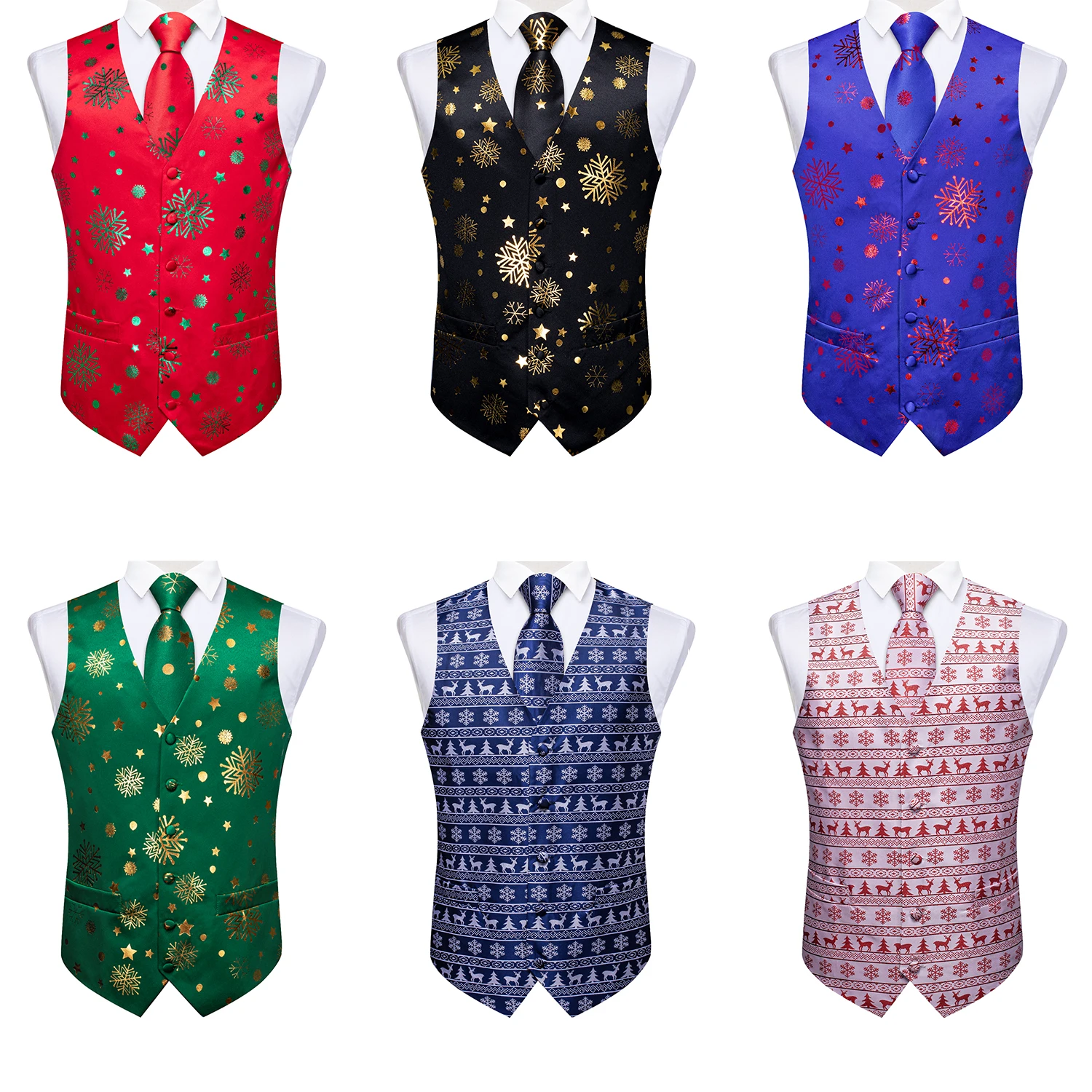 Christmas-Santa-Clause-Red-Vest-for-Man-Family-Party-Clothing-Elk-Candy ...