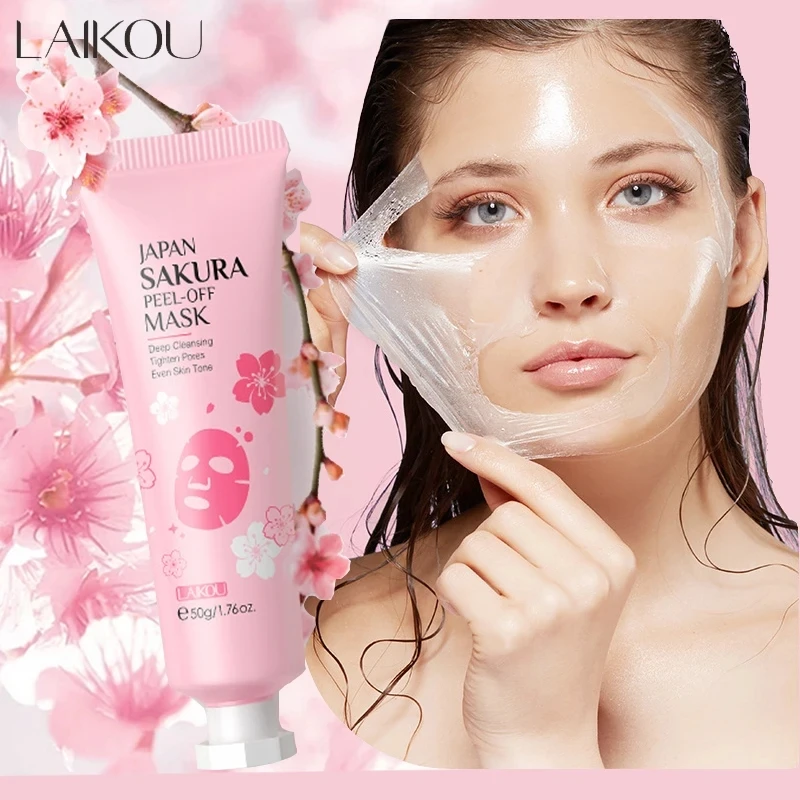 LAIKOU-Sakura-24K-Gold-Peeling-Face-Mask-Firming-Brightening-Blackhead ...