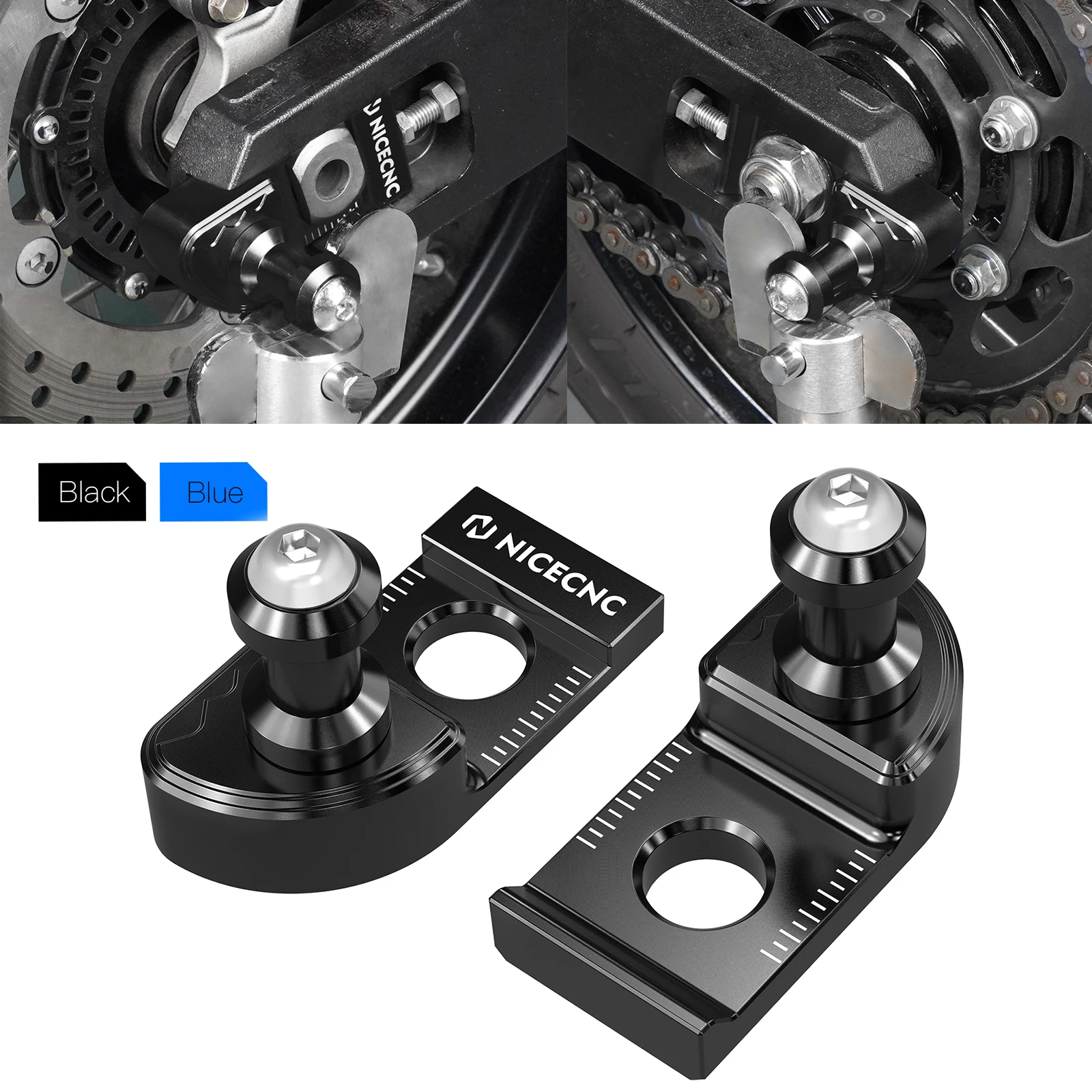 Swingarm Stand Pick Up Chain Adjuster Blocks For Yamaha Tenere 700 XTZ ...