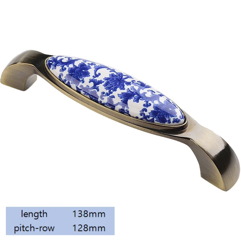 Blue and White Porcelain Ceramic Cabinet Handles - Grandisto.Com