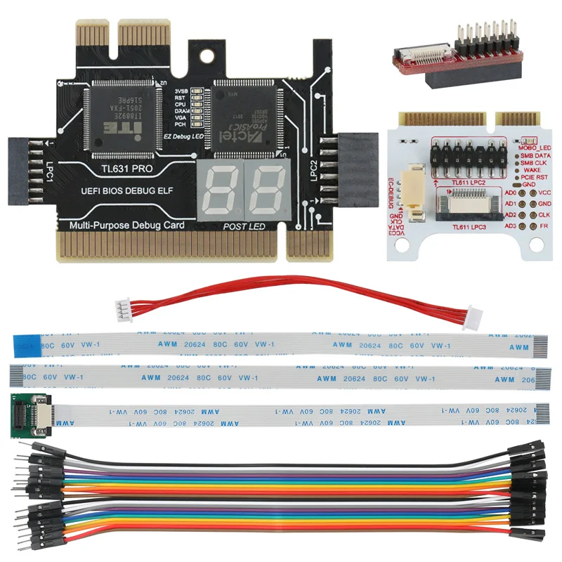 Tl611 Tl631 Pro Multifunction Desktop Laptop Lpc-debug Post Card Pci ...