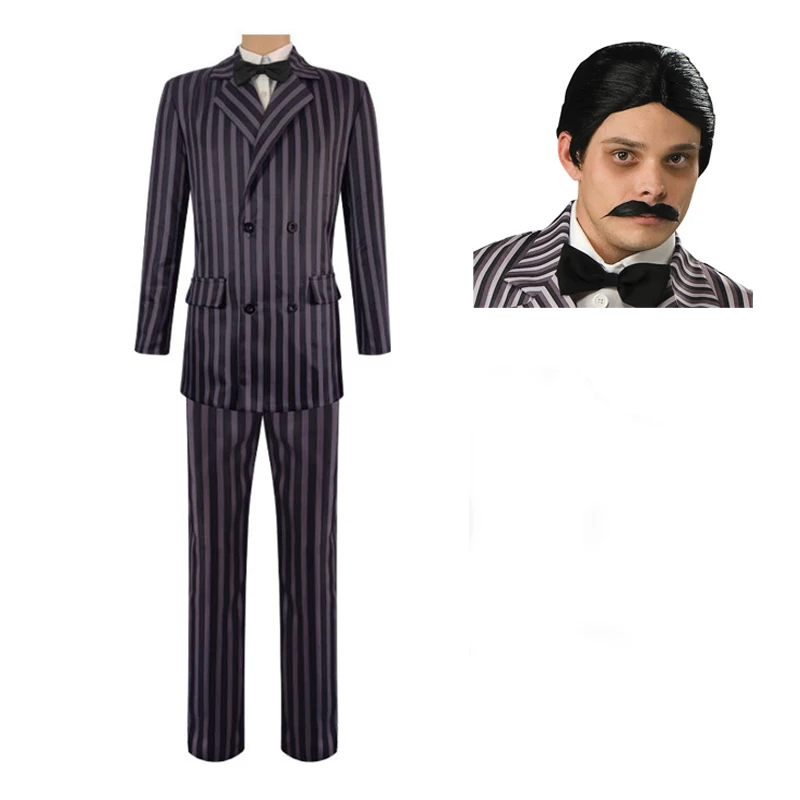 Movie-Addams-Cosplay-Gomez-Addams-Cosplay-Wig-Coat-Shirt-Pant-Tie-Suit ...