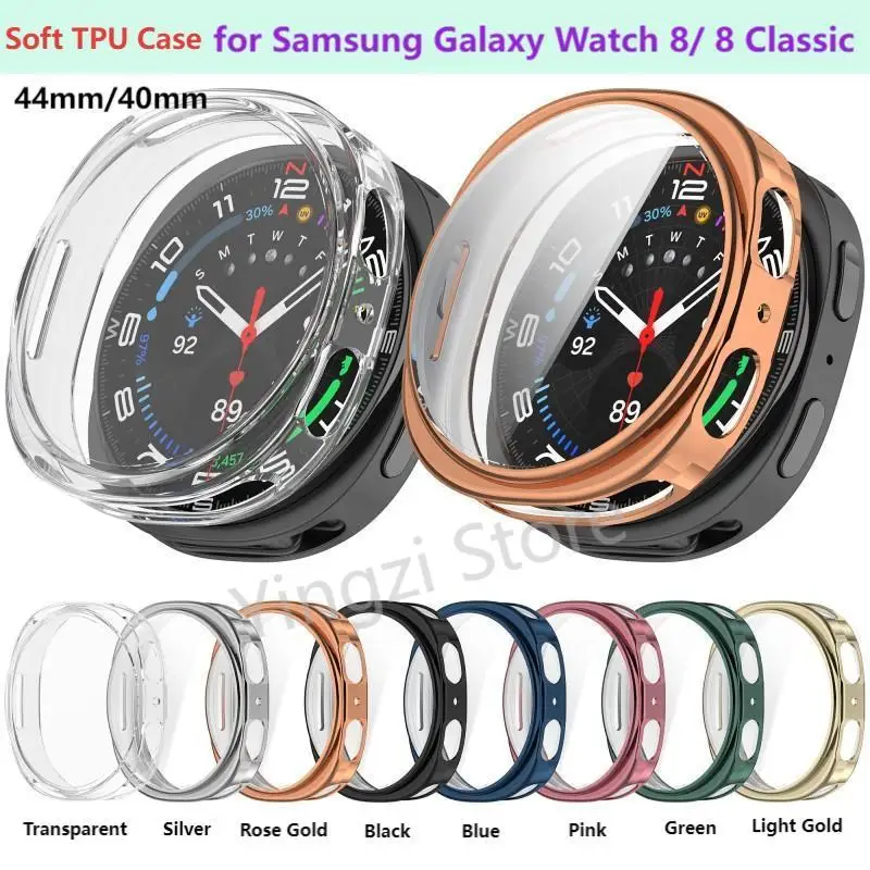 Soft TPU Full Case for Samsung Galaxy Watch 8 44mm 40mm Cover Protector ...