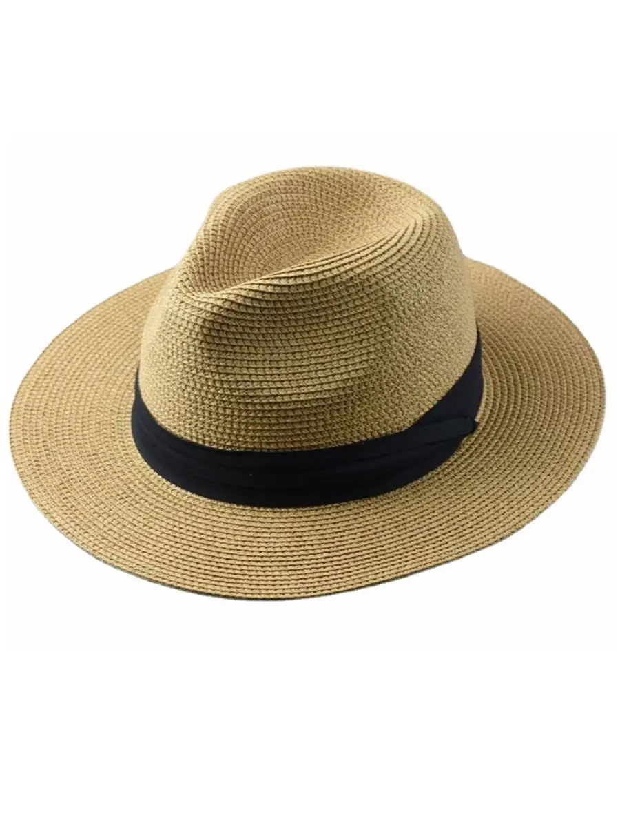 Sombrero Panamá para Hombre o Mujer, Fedora de Paja, Ala Ancha, Playa y ...