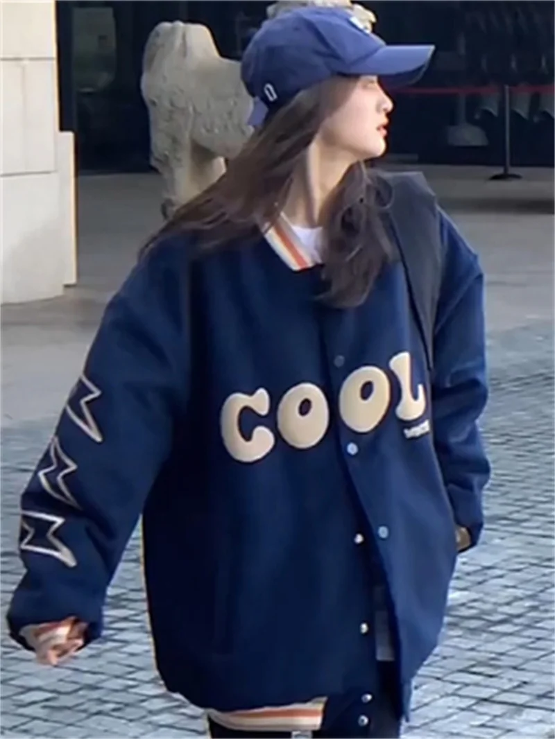 Vintage-Thickened-Baseball-Jacket-Women-s-Coat-College-Style-Coat ...