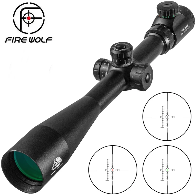 FIRE-WOLF-10-40x50-Long-Range-Riflescope-Side-Wheel-Parallax-Optic ...
