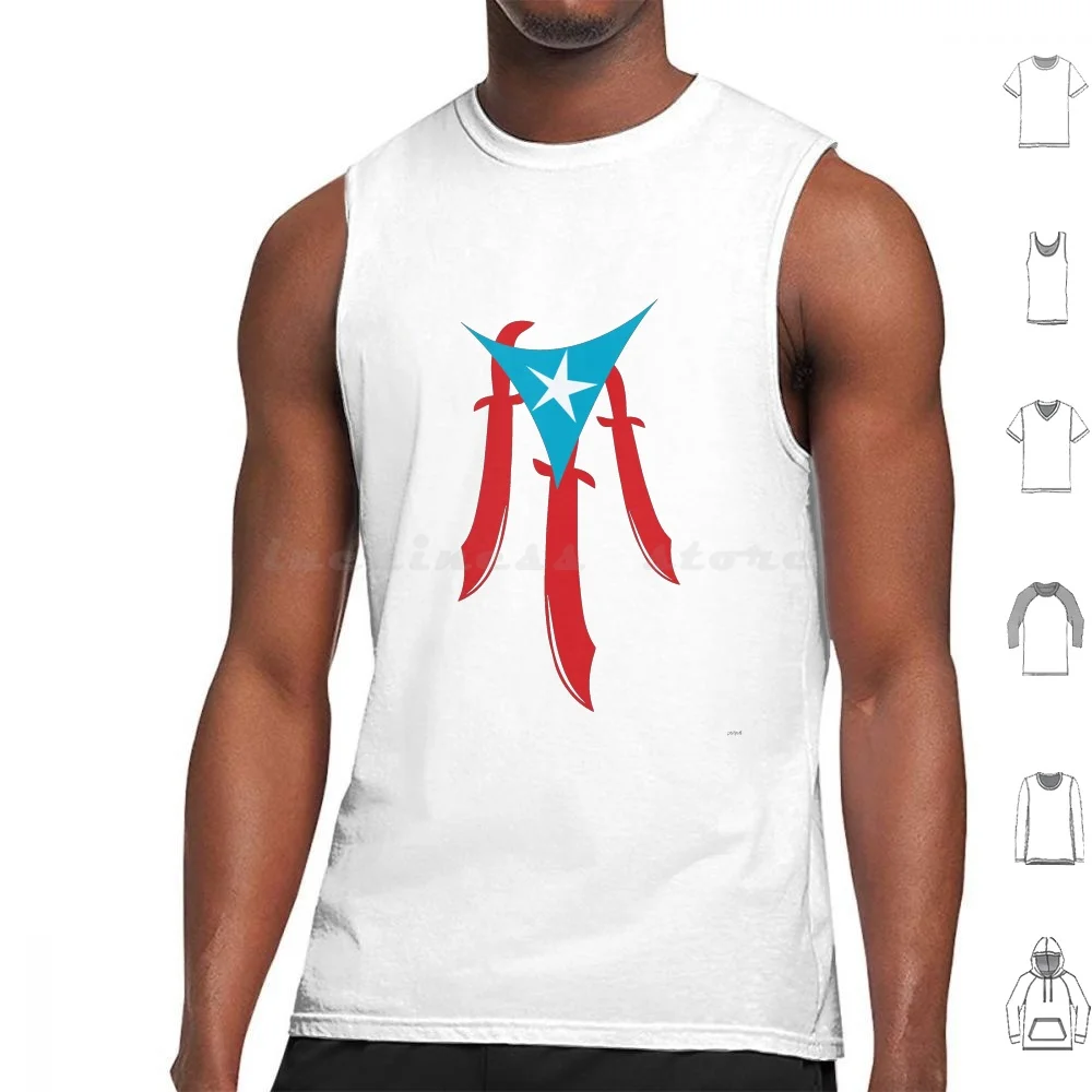 Camisetas-sin-mangas-con-Bandera-De-Puerto-Rico-Machete-Tops-De-algod-n ...