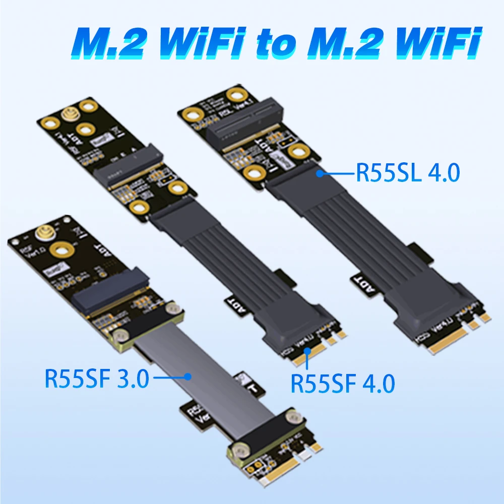 ADT M.2 Key A.E. WiFi Card Extension Cable To M.2 WiFi Card Wireless ...
