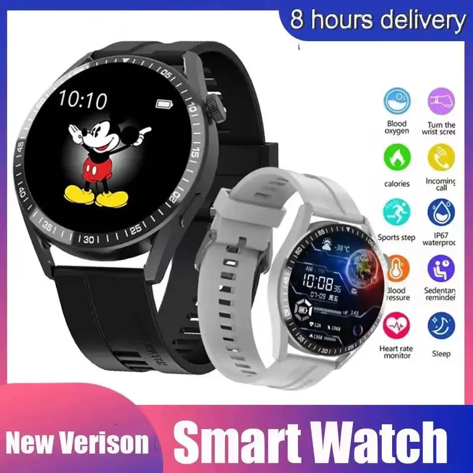 For-HuaWei-GT3-Smart-Watch-Men-Women-Round-Full-Touch-Sport-Fitness ...