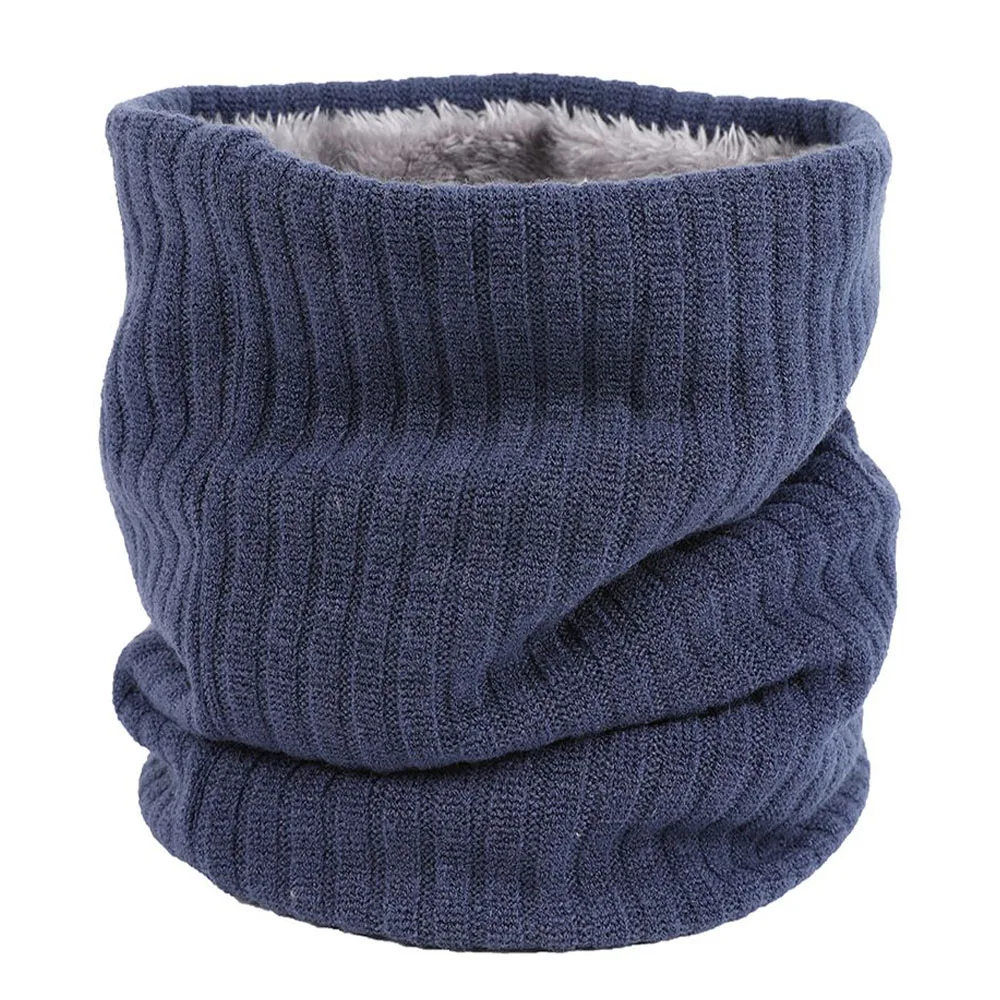 Unisex Winter hiking cycling Scarf Fleece Lined Knitted Scarf Neck ...