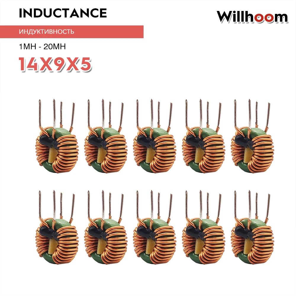 10Pcs 14x9x5 Model Toroid Inductor Winding Magnetic Inductance 650UH ...
