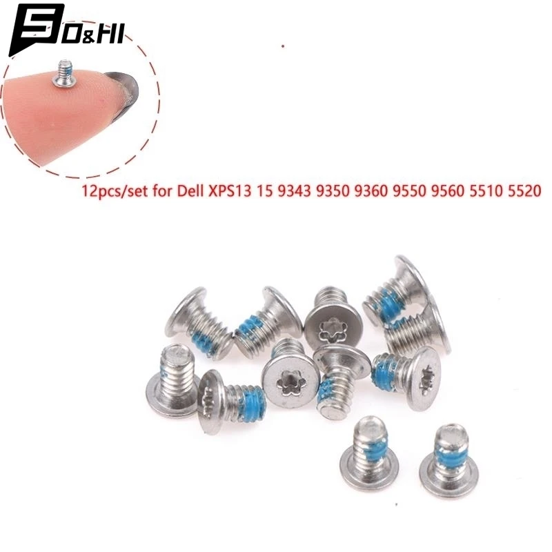 12Pcs Laptop Bottom Case Screws For Dell XPS 13 15 9343 9350 9360 9370 ...