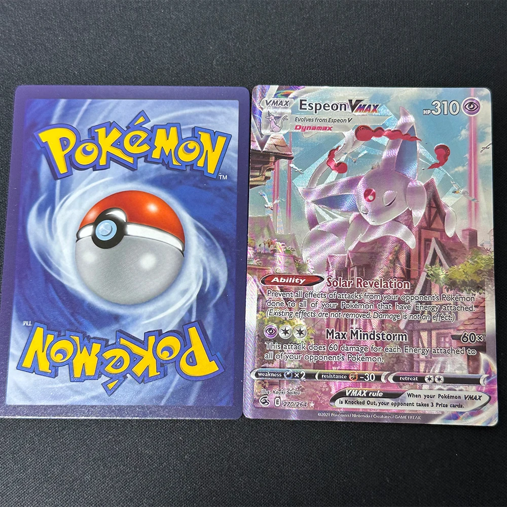 Anime PTCG Game Collection Cards Espeon Umbreon VMAX Dark Signal ...