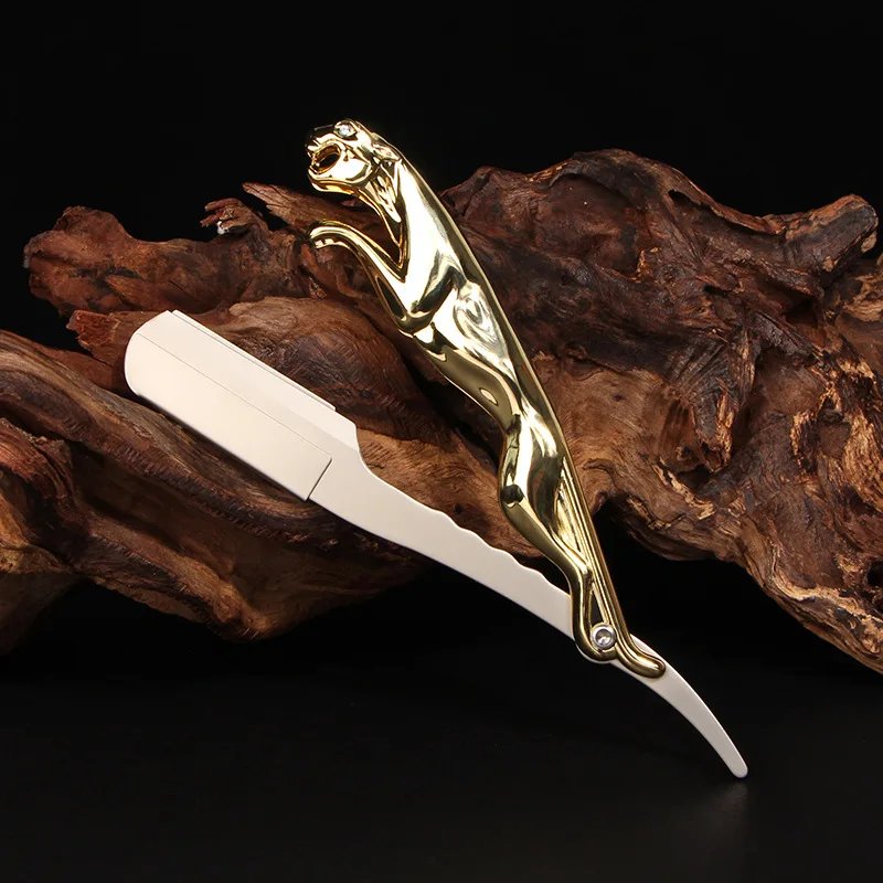 New-1pcs-Foldable-Straight-Edge-Barber-Razor-Blade-Handle-Folding ...