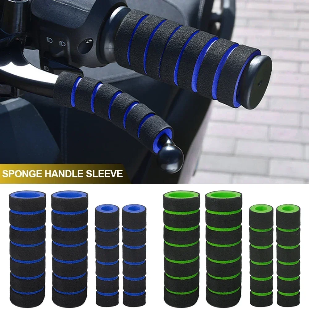 4Pcs/Set Universal Motorcycle Bicycle Handlebar Foam Sponge Grip Cover ...