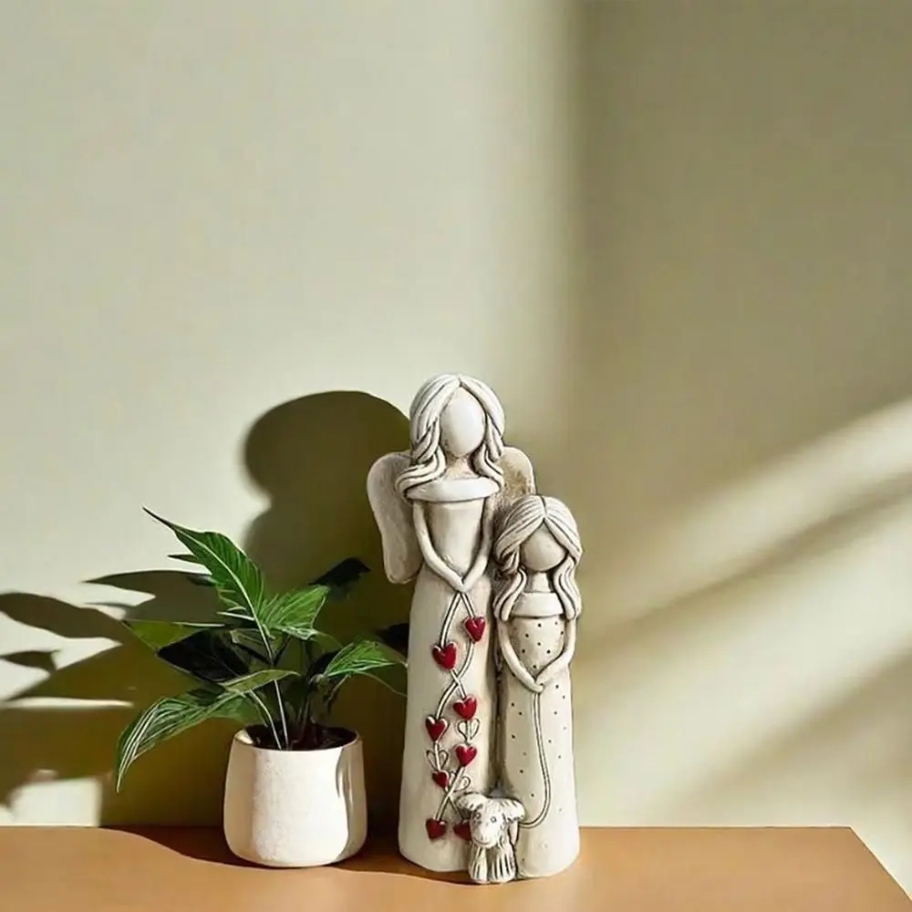 Durable-Unique-Family-Angel-Figurines-Handmade-Cartoon-Angels-Resin ...