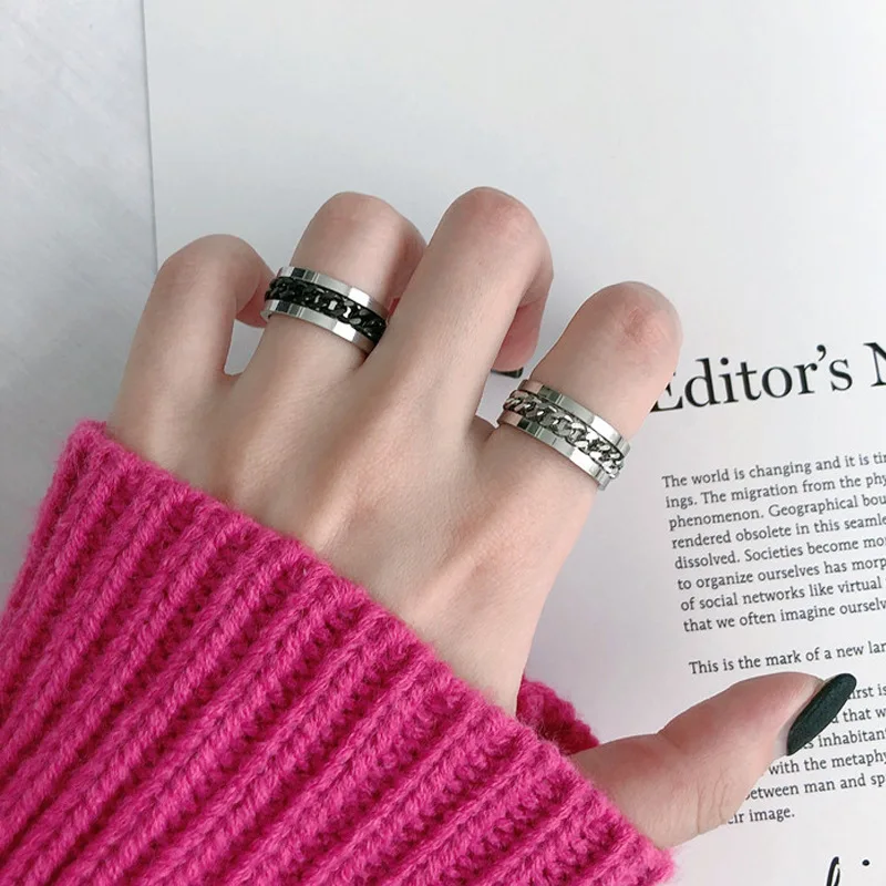 Titanium Steel Tide Rings | Titanium Steel Jewelry | Red Tide Ring ...