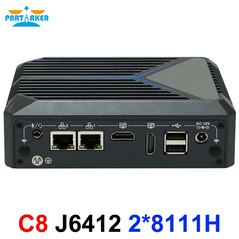 Fanless-Mini-PC-12th-Gen-Celeron-J6412-2-LAN-8-USB-2-HD-DDR4-3200MHz ...