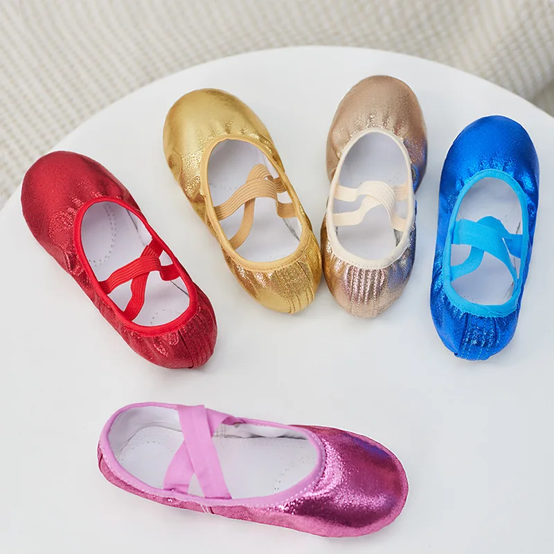 Girls Ballet Shoes Canvas Soft Sole Ballet Dance Slippers Children ...