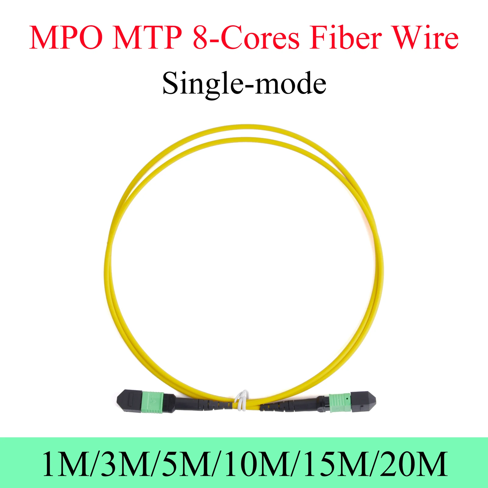 1PCS 40G MPO/PC MTP Fiber Patch Wire Single Mode 8Cores APC UPC Female ...