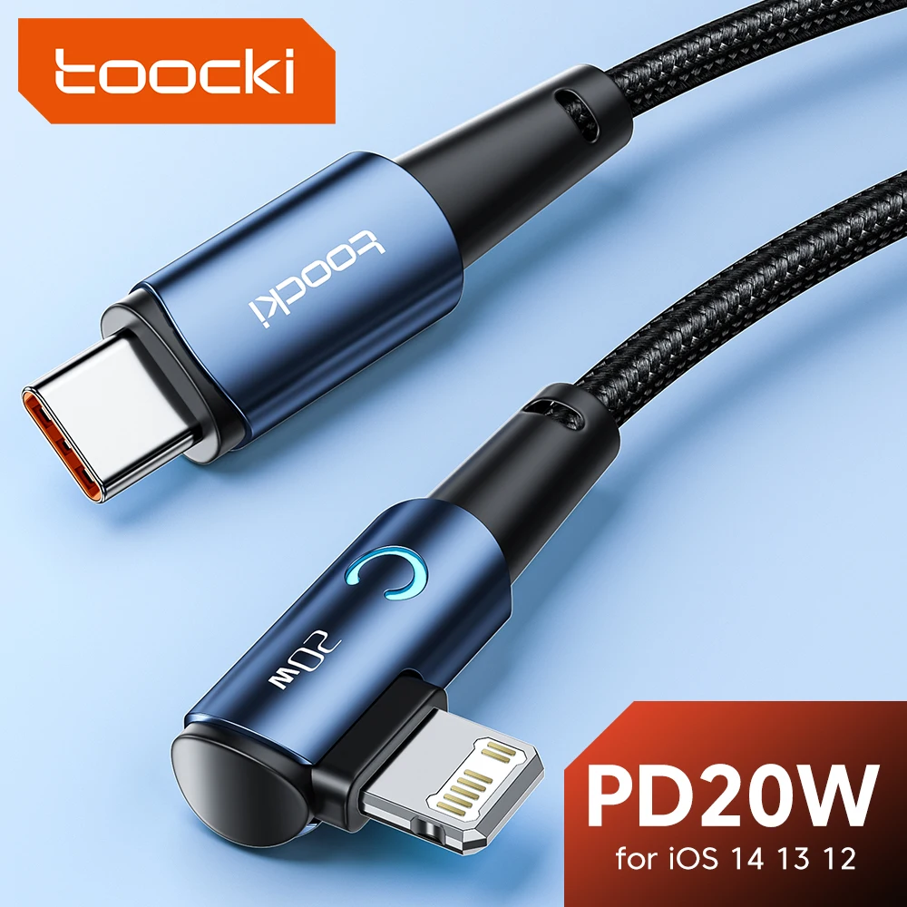 Toocki Cable de carga rápida PD 20W para iPhone 14, 13, 12, 11 Pro Max ...