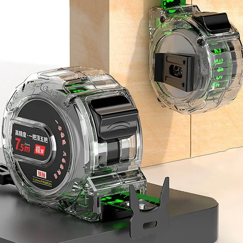 Fluorescent-Steel-Tape-Measure-3-10m-Self-Locking-Widened-Meter-Ruler ...
