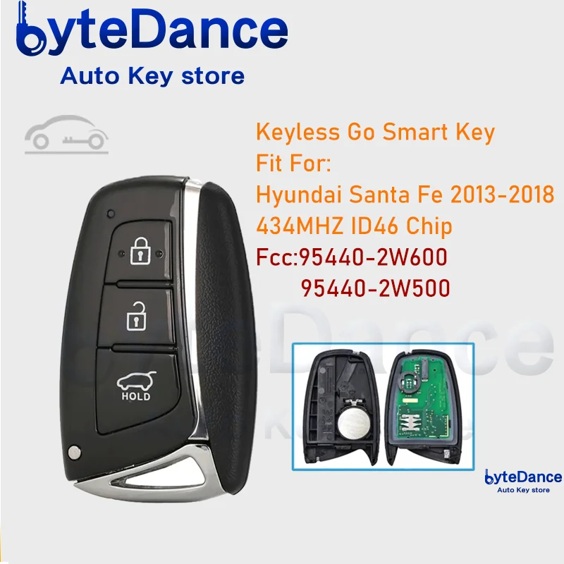 BYTEDANCE-Remote-Car-Key-For-Hyundai-Santa-Fe-Genesis-Azera-2012-2013 ...