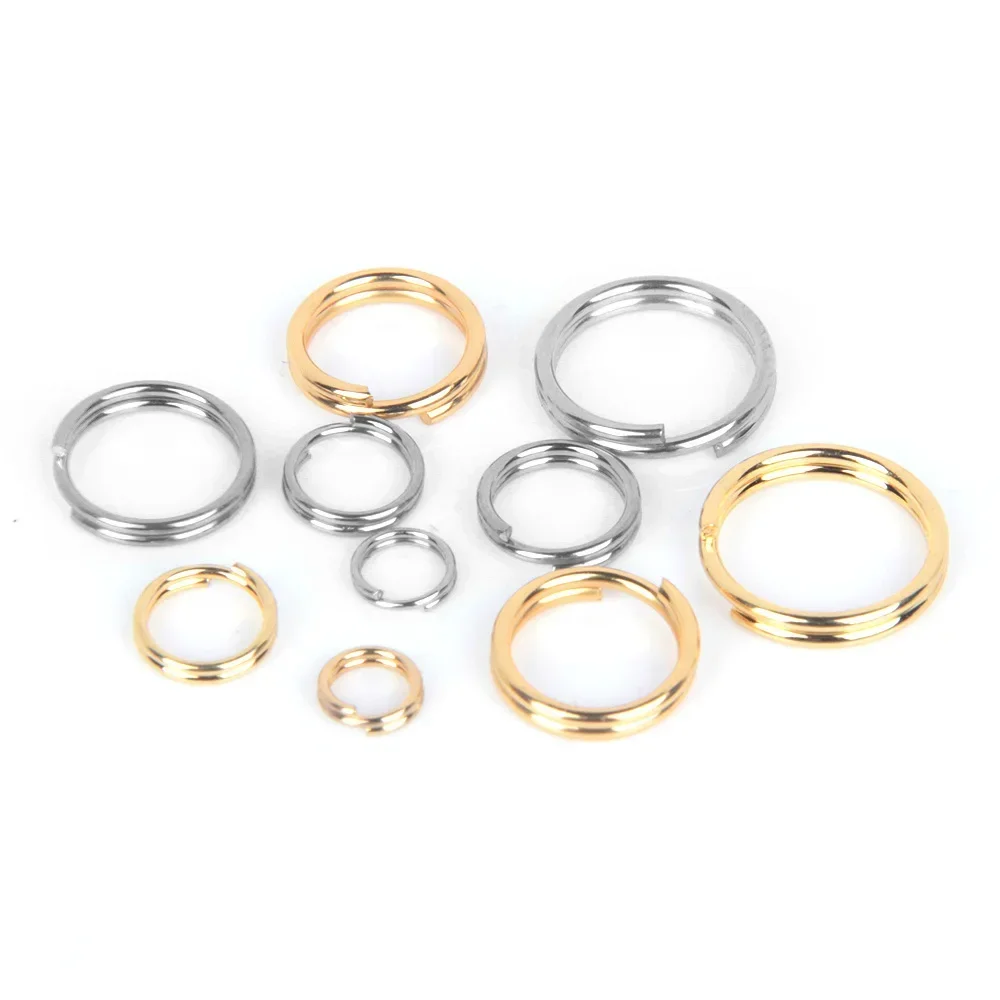 50-100pcs-5-15mm-Stainless-Steel-Open-Double-Jump-Rings-Double-Split ...