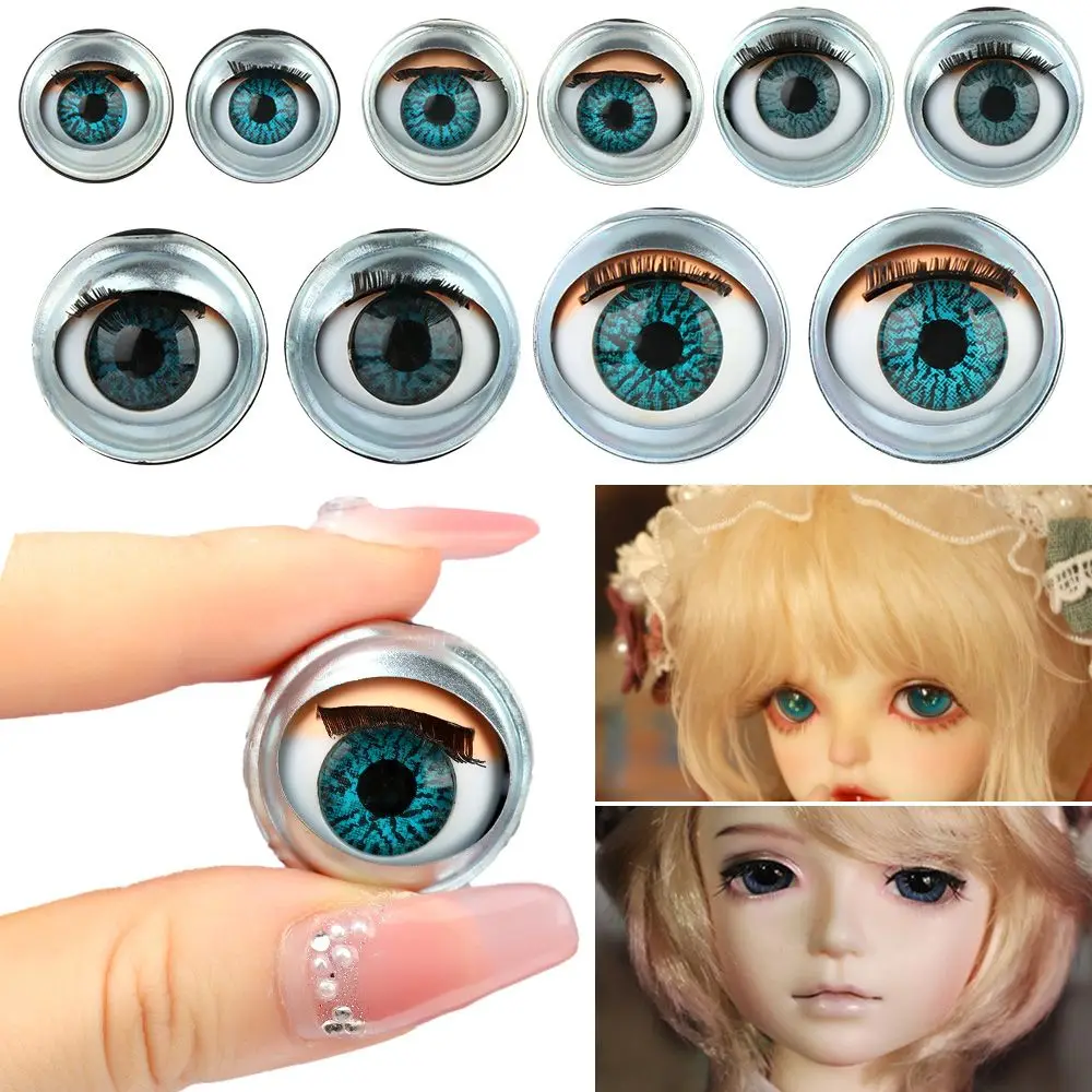 Doll Activity Eyes Doll Eye Accessories with Eyelashes Doll Rolling ...