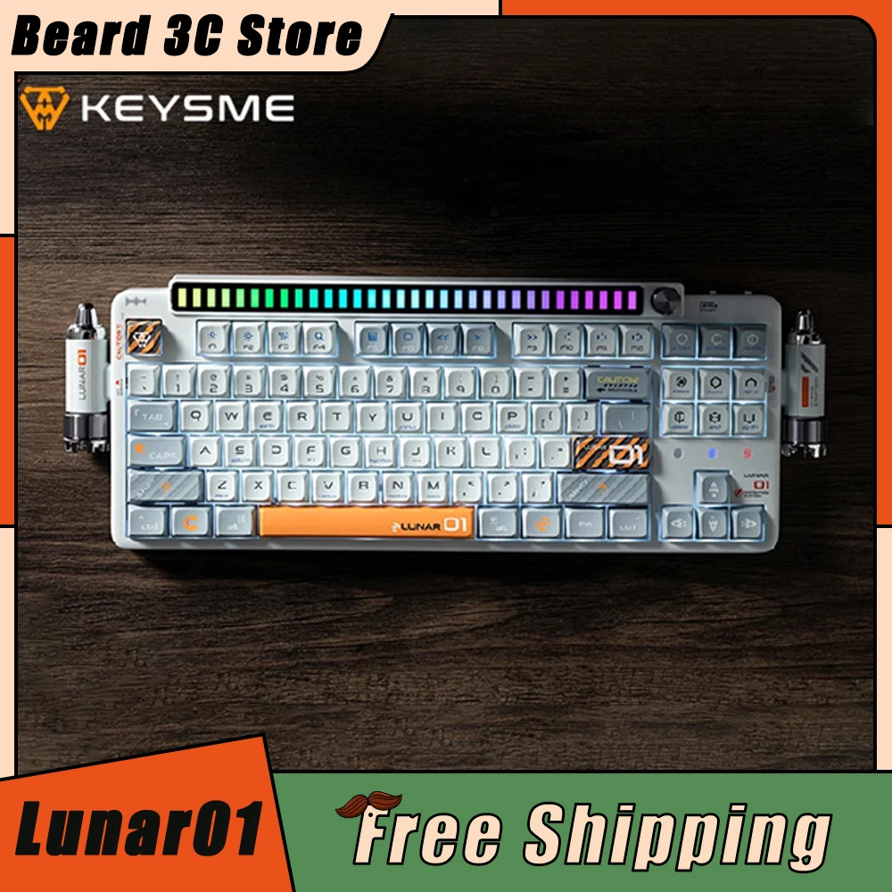 Original-Lunar01-Mechanical-Keyboard-Multifunctional-Knob-Three-Mode ...