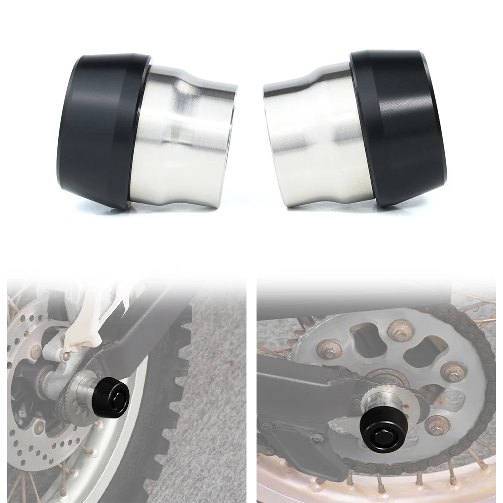 Motorbike-Front-Rear-Wheel-Axle-Fork-Crash-Sliders-For-KAWASAKI-Z125 ...
