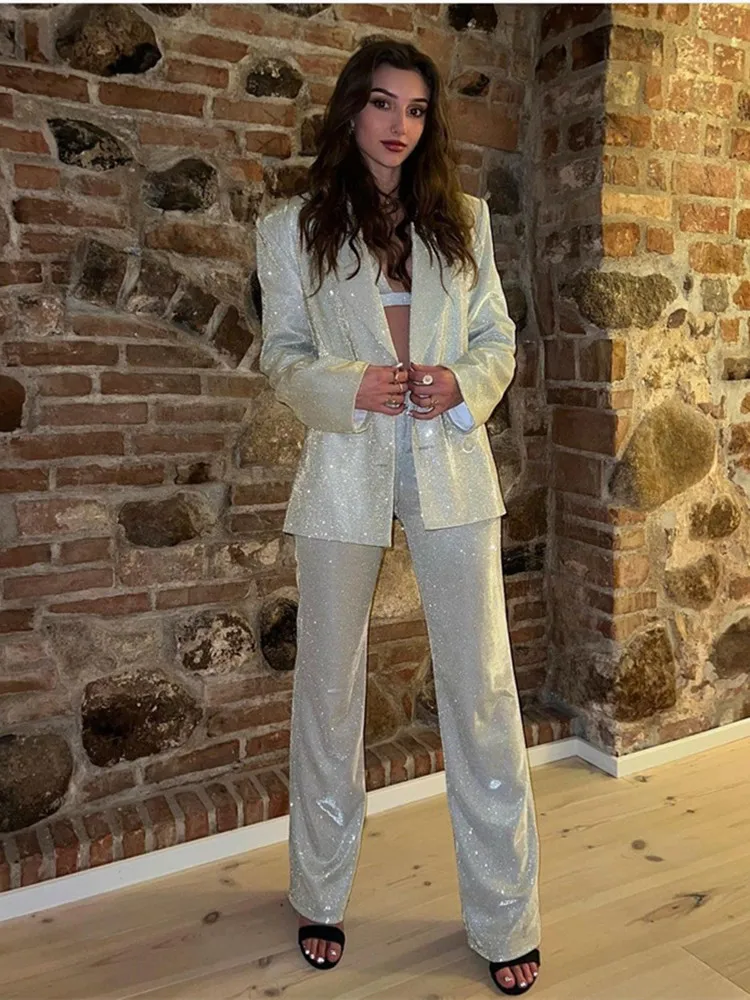 hirigin-Women-Club-Night-Outfits-Fashion-Sparkly-Blazer-Matching-Sets ...