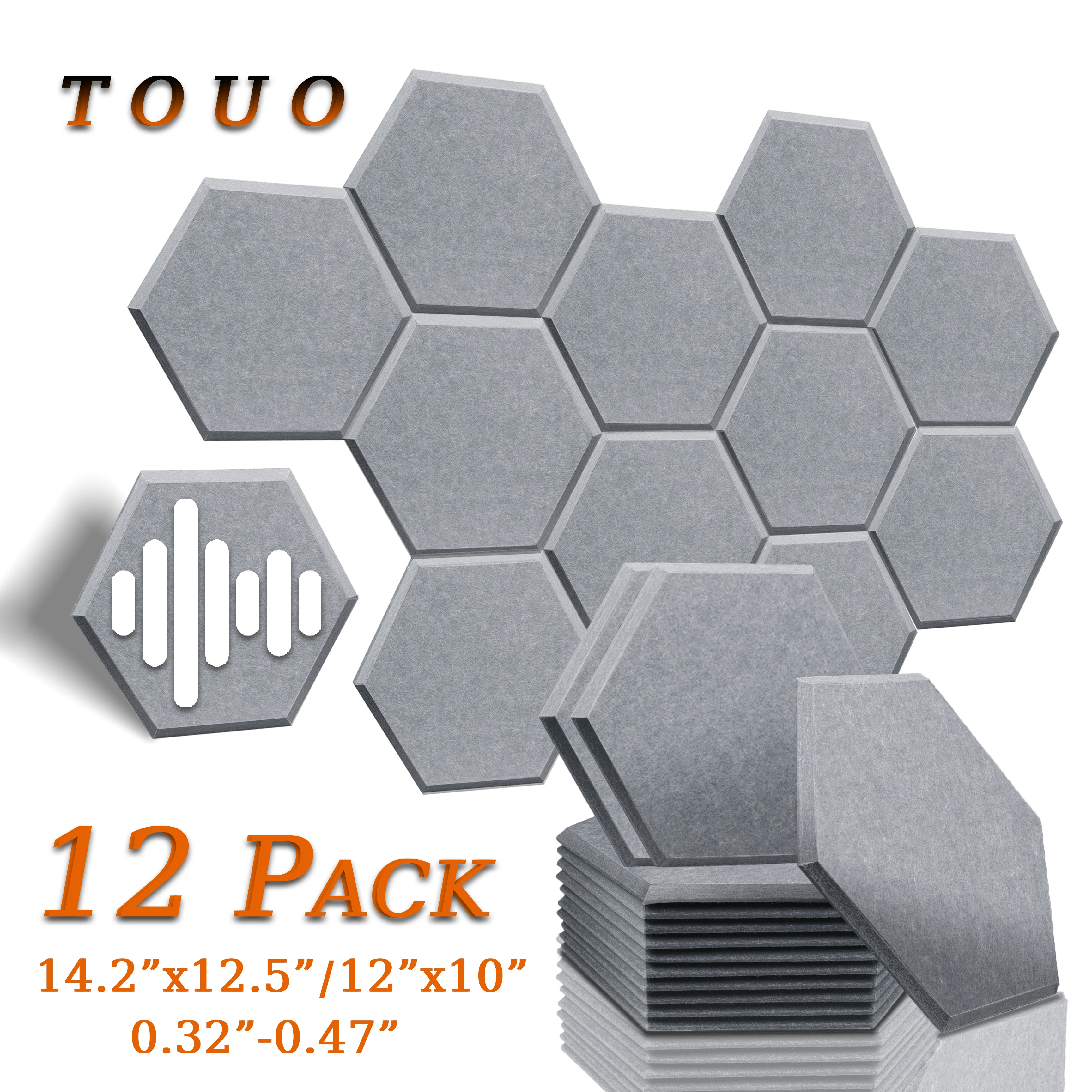 TOUO-12-Pcs-Soundproofing-Panels-Studio-Acoustic-Panel-Bedroom-Sound ...