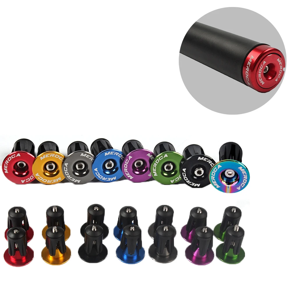 1Pair-Mountain-Road-Bike-Handlebar-End-Plugs-Colorful-Aluminum-Alloy ...