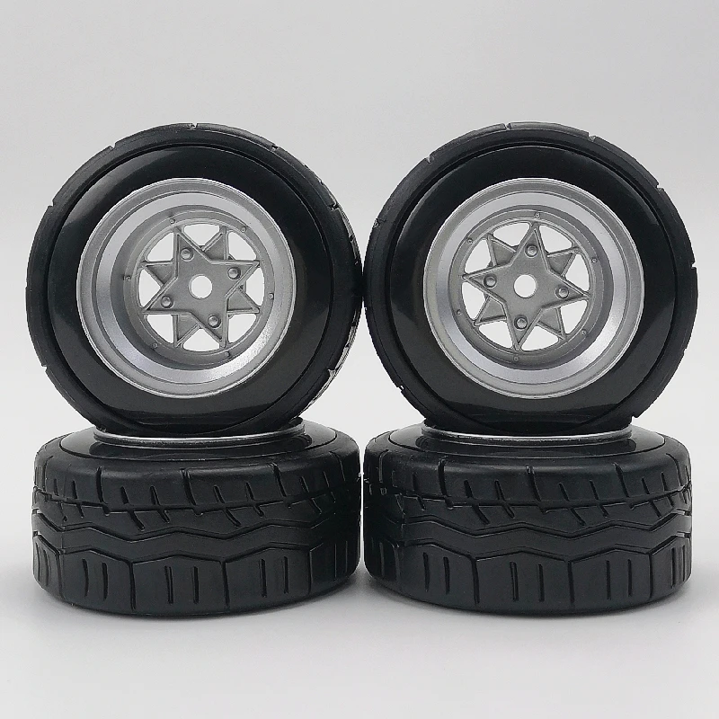 4pcs-6-9mm-Offset-1-10-Scale-Plastic-Wheels-Rims-with-Hard-Plastic-Tire ...