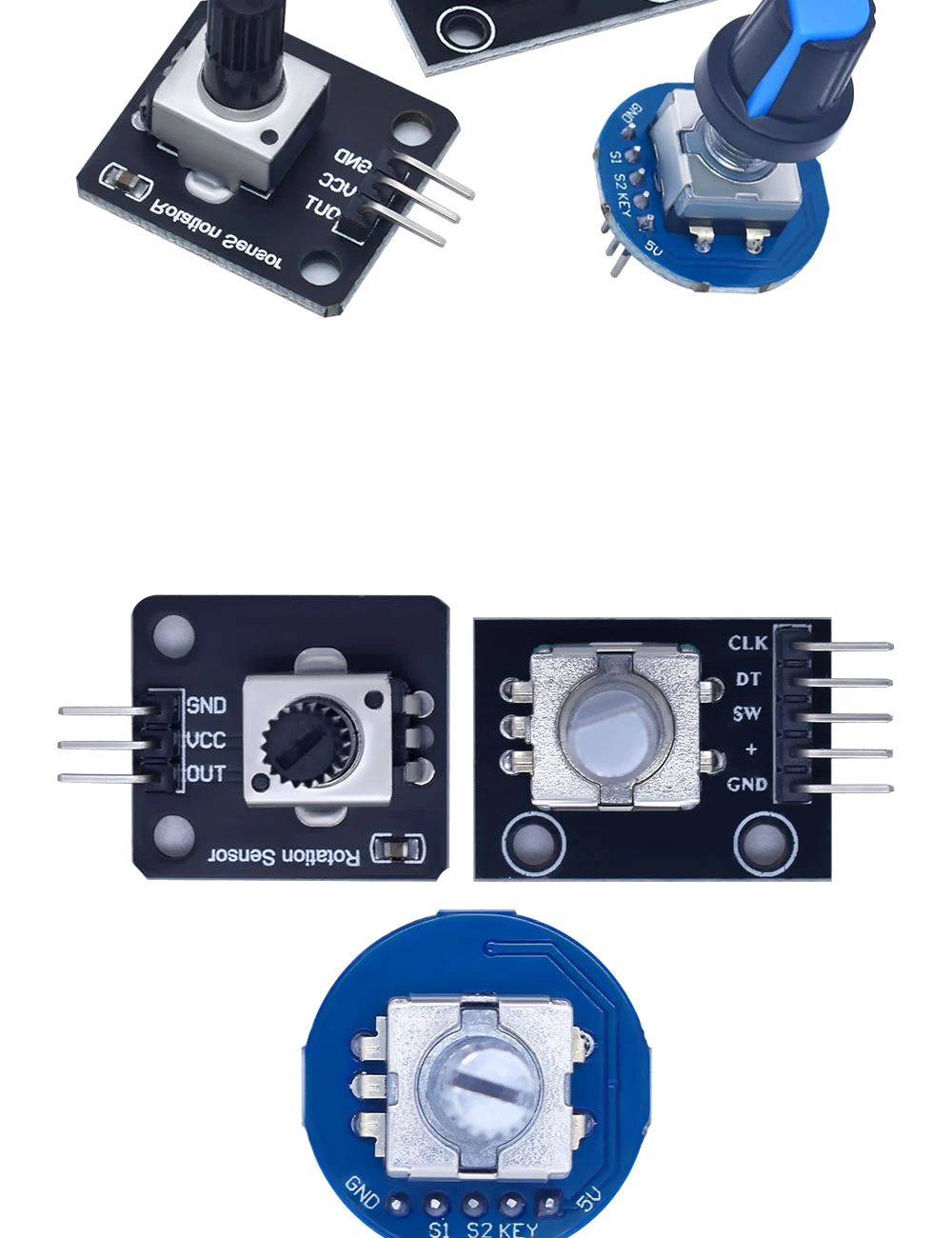 Circuits intégrés,Kaki--Module D'encodeur Rotatif Pour Le Développement De Capteur Arduino Brick ...
