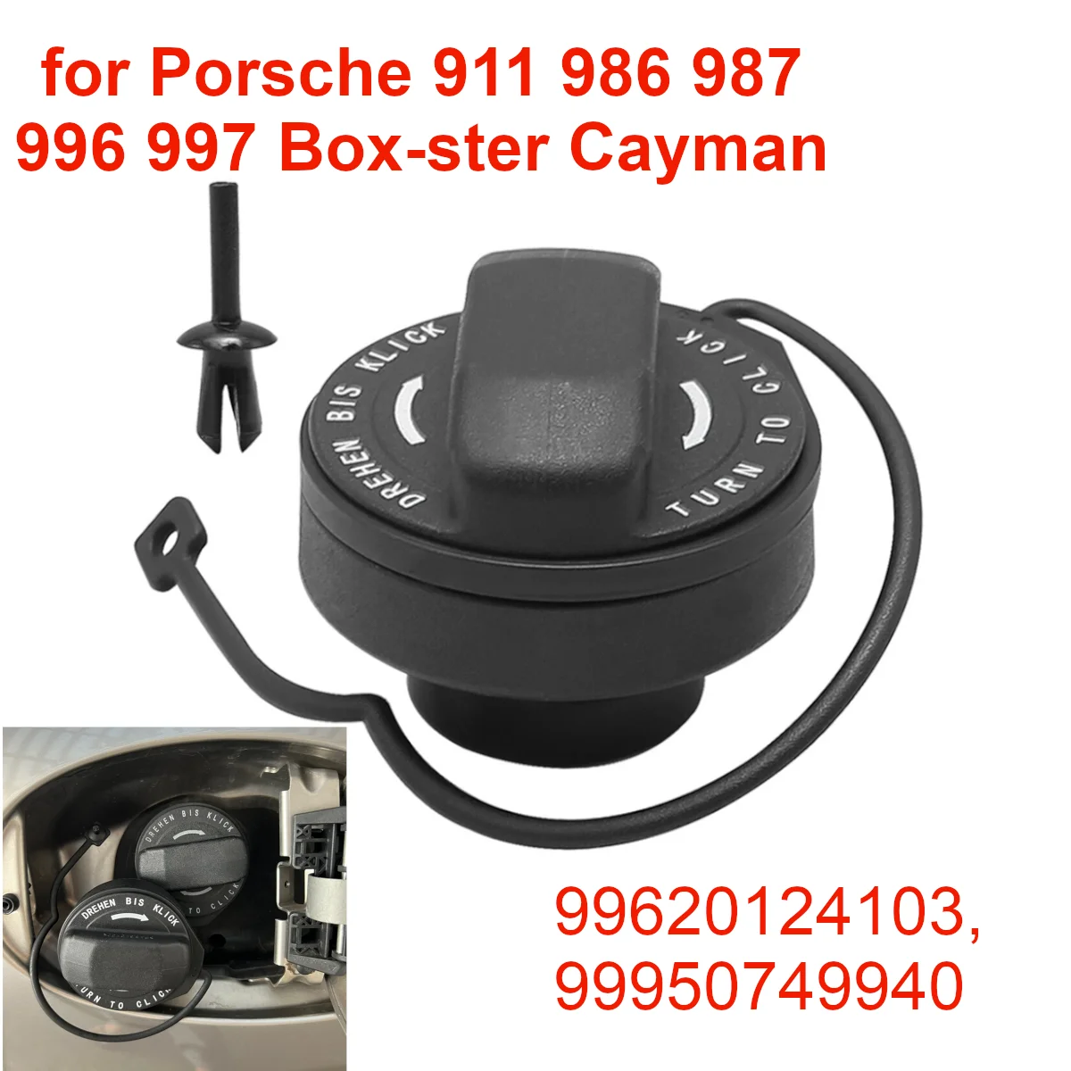 99950749940 Car Fuel Filler Cover Oil Tank Gas Cap 99620124103 for ...