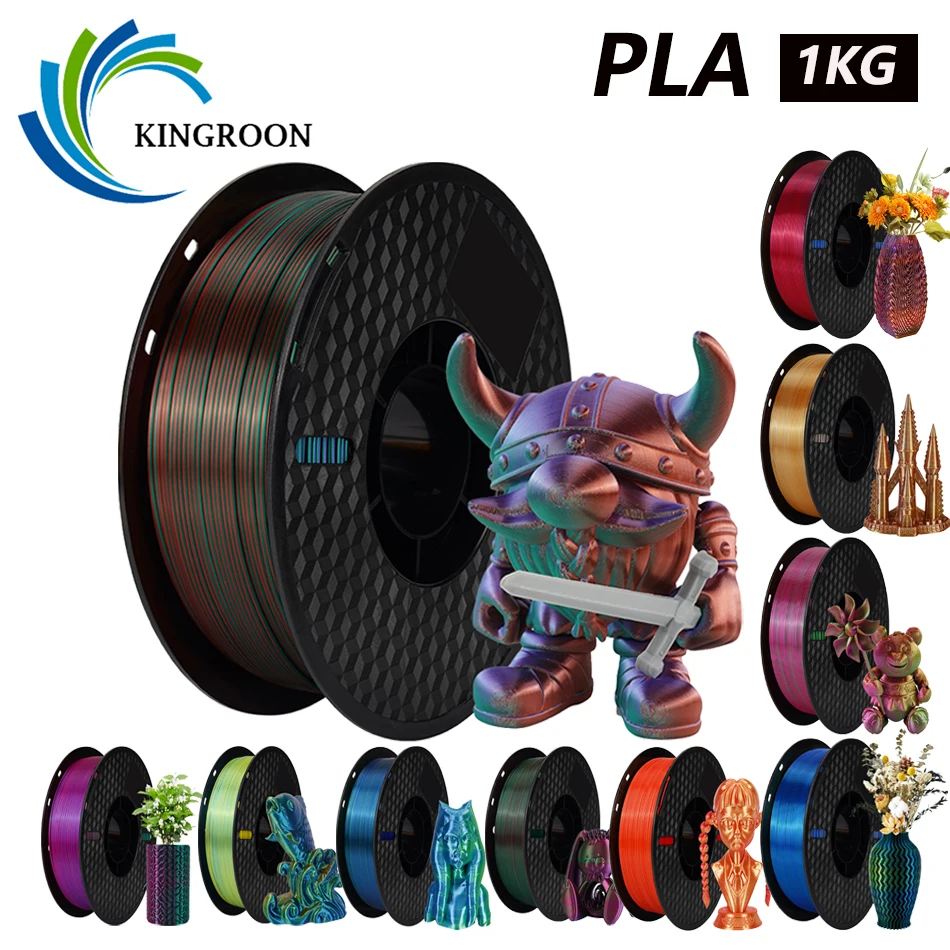 KINGROON-3D-Printer-PLA-Filament-1KG-1-75mm-High-Quality-3D-Printing ...