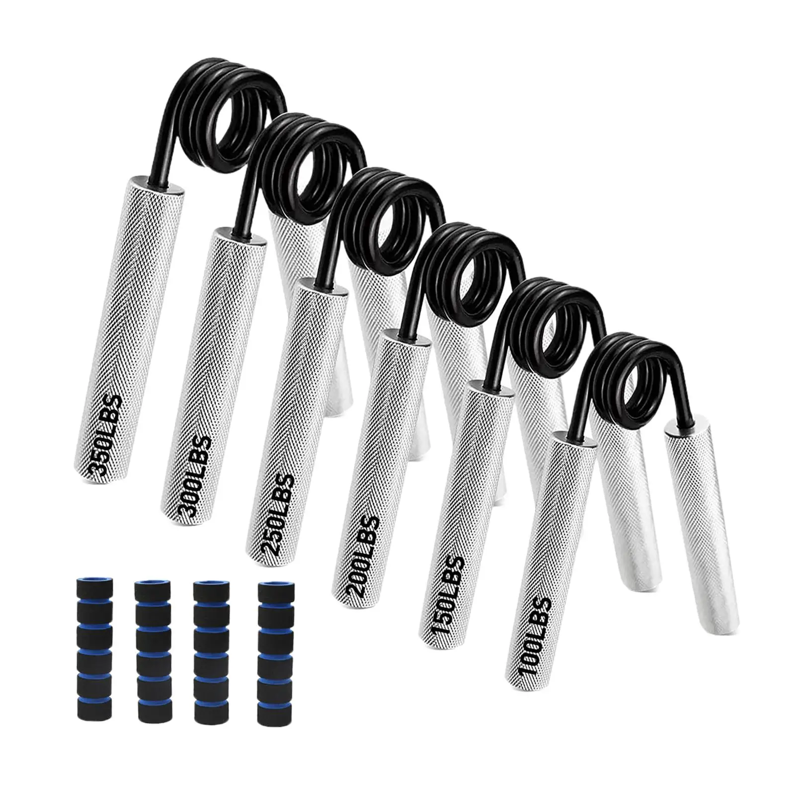 6 Pieces Hand Gripper Grip Strength Trainer Steel Spring ...