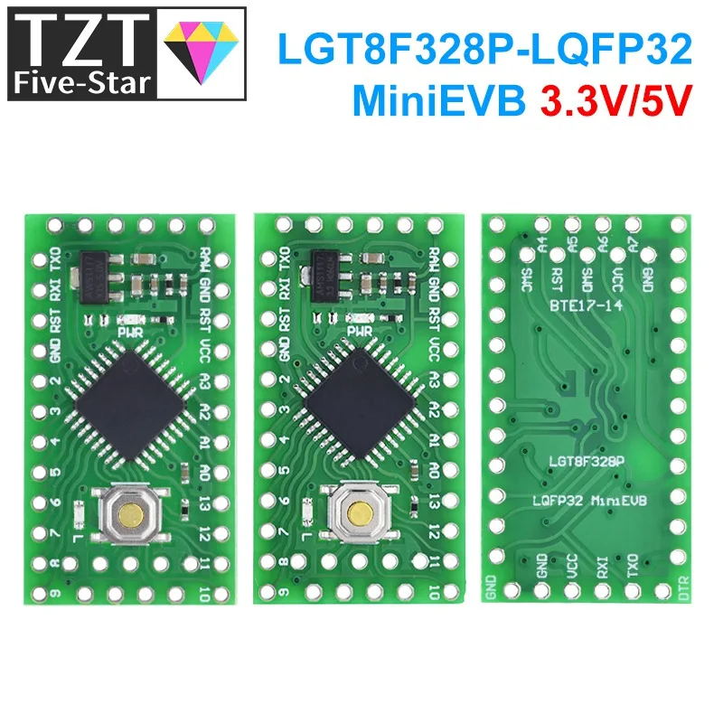 LGT8F328P-LQFP32-MiniEVB-3-3V-5V-Replaces-Pro-Mini-ATMEGA328P-Fully ...