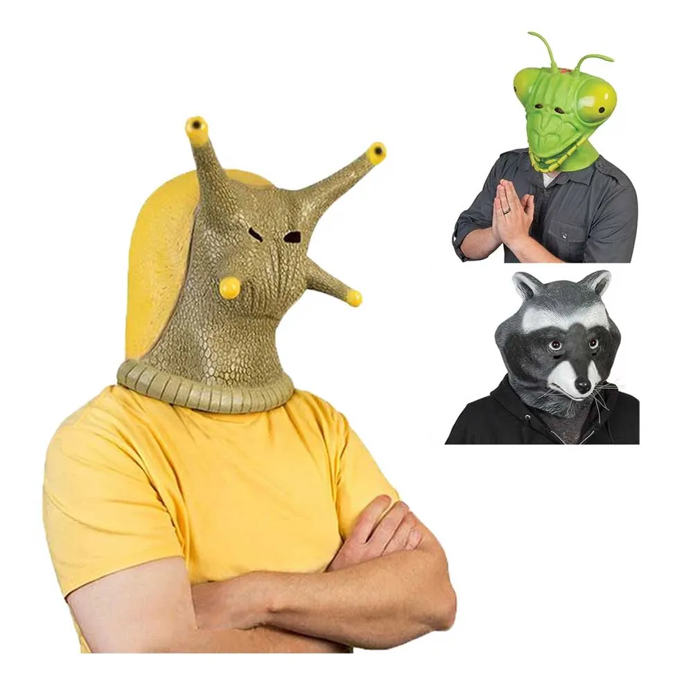 Snail-Slug-Full-Face-Cosplay-Animal-Mask-Halloween-Latex-Full-Funny ...