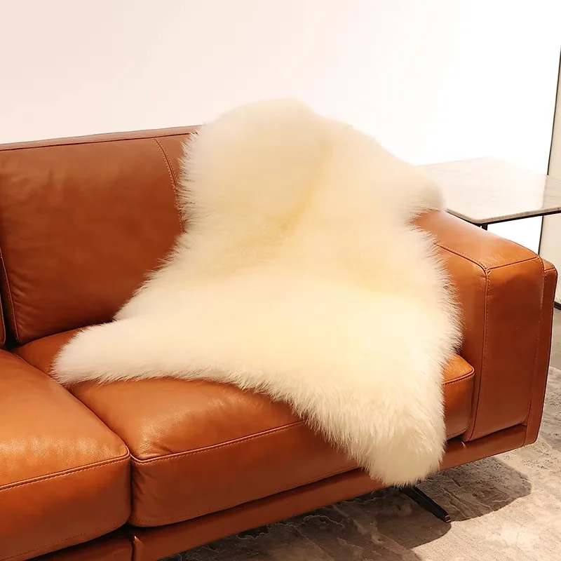 CX D 151E 70x100cm 1P Natural Color Australian Sheep Carpet For Living ...