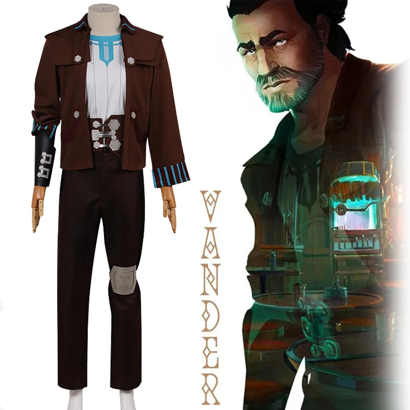 LoL-Arcane-Vander-fantasia-de-cosplay-masculina-Uniforme-Anime-Pai ...