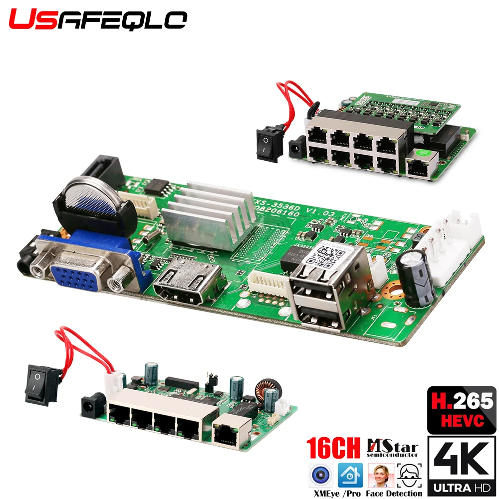 AI-Human-face-Detection-Recorder-Module-48V-POE-NVR-16CH-4K-8M-5MP ...