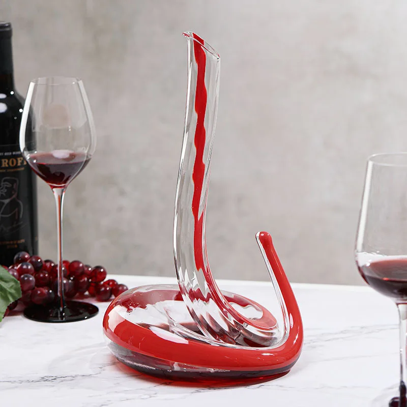 Artificially Blown Snake-shaped Glass Decanter Wine Separator Barware ...